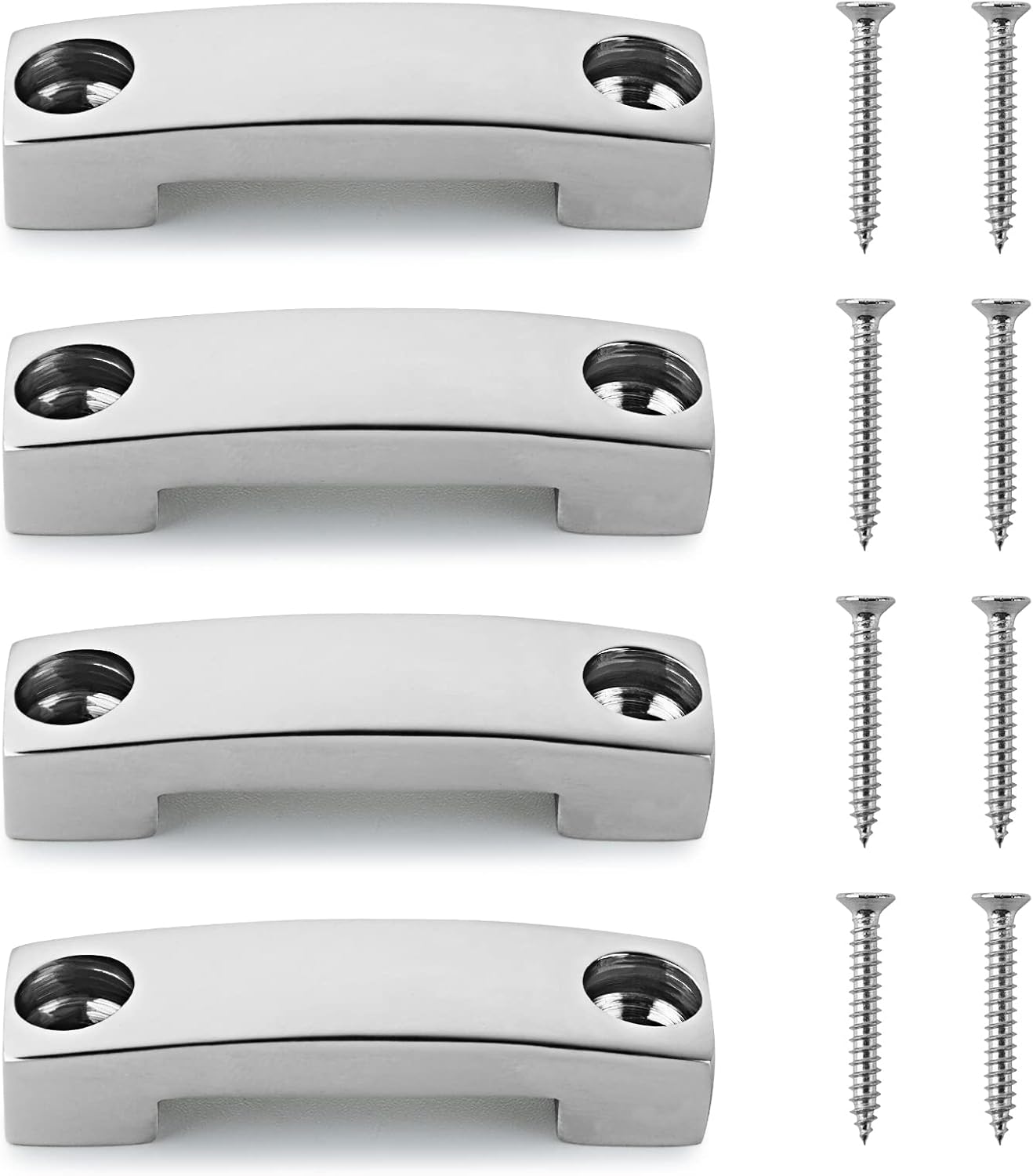 Amazon.com: Bimini Top Strap Pad Eye Footman Loop, 4 Piece 316 Heavy ...