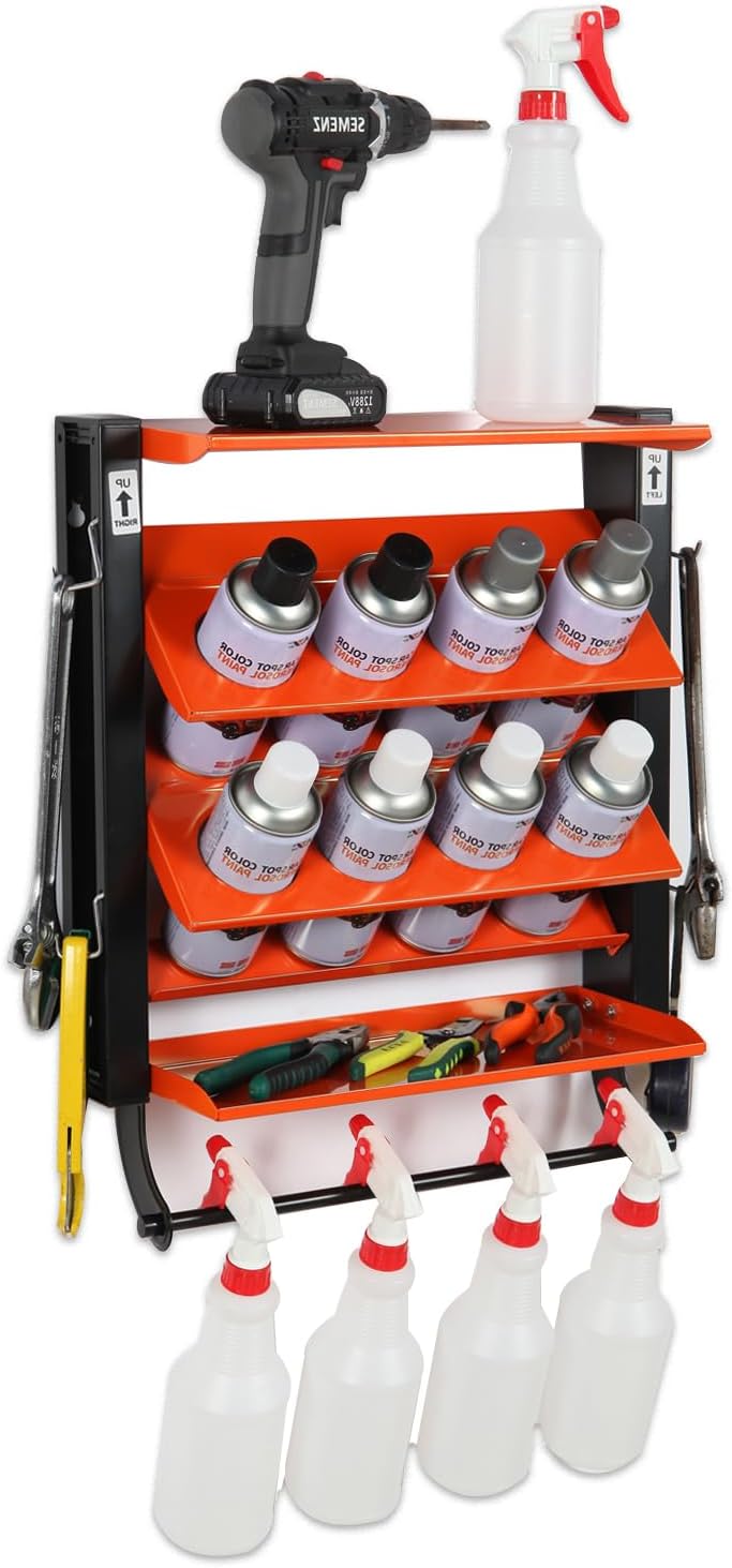 Amazon.com: Wallmaster Spray Can Holder, Lube Can Wall Mount Storage ...