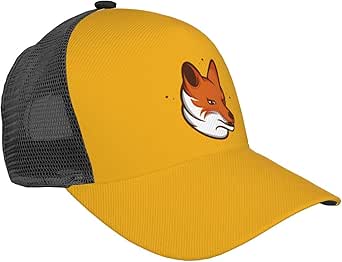 yruoout Adjustable Cute Cartoon Fox Head Baseball Cap for Men Women ...