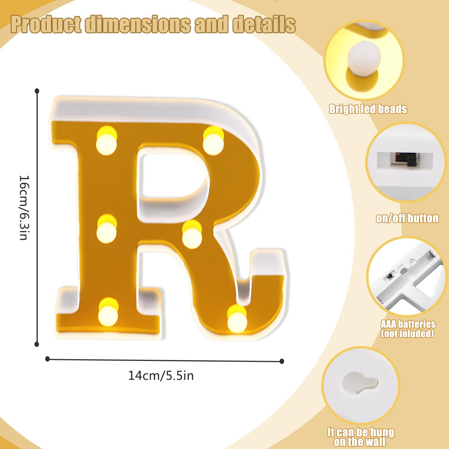 Snapklik.com : MGahyi 8 Pcs 2024 Grad LED Marquee Letter Lights, Sign ...