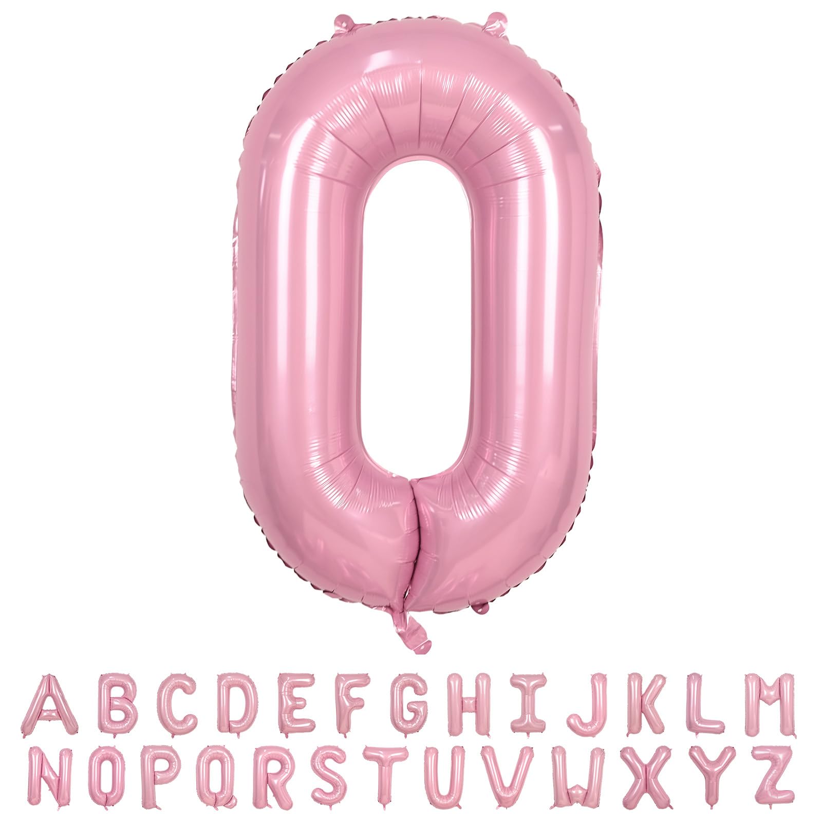 Amazon.com: 40 Inch Pink Letter Balloons, Large O Letter Balloons Foil ...