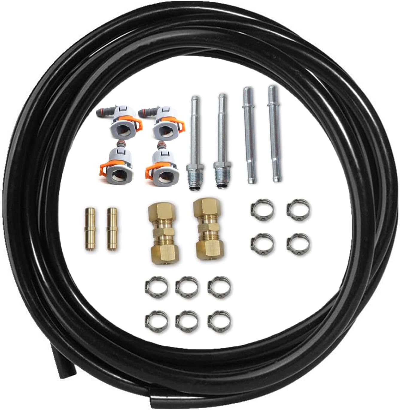 Amazon.com: FLK-38 Automotive replacement fuel lines Repair Kit 3/8 ...