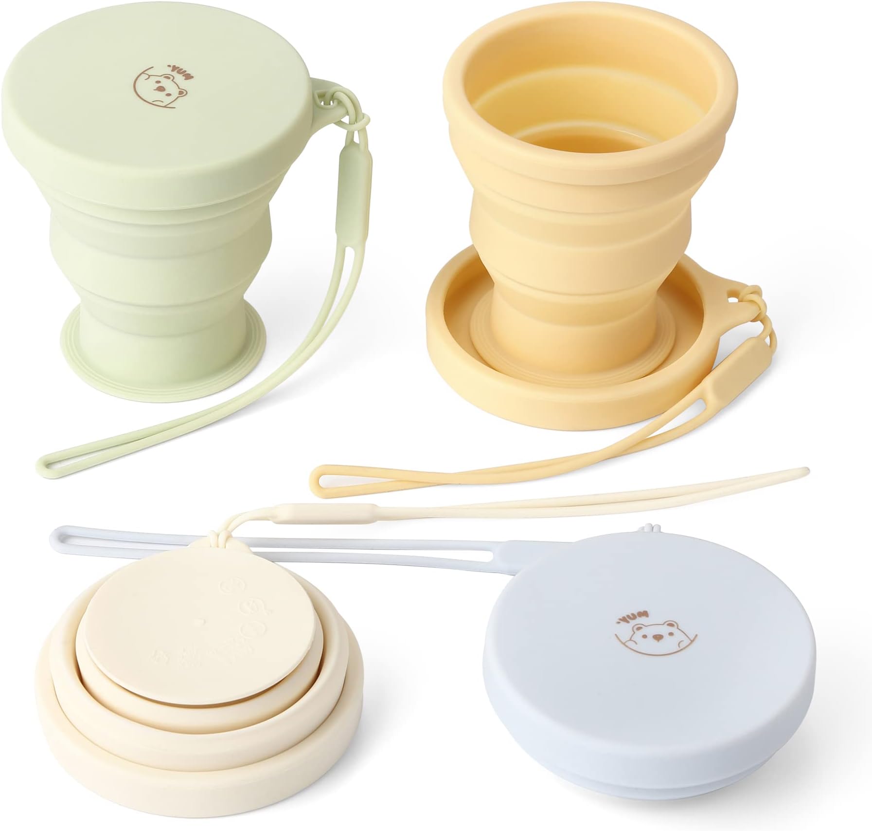 Amazon.com: Guissi Collapsible Cup Compact Silicone, Reusable Food ...