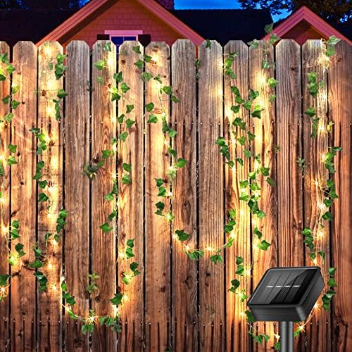 Amazon.com: Solar Ivy LED String Lights，8M Artificial Ivy LED String ...