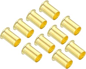 PATIKIL 9mm Tube OD Brass Compression Insert, 30 Pack Insert Tube ...