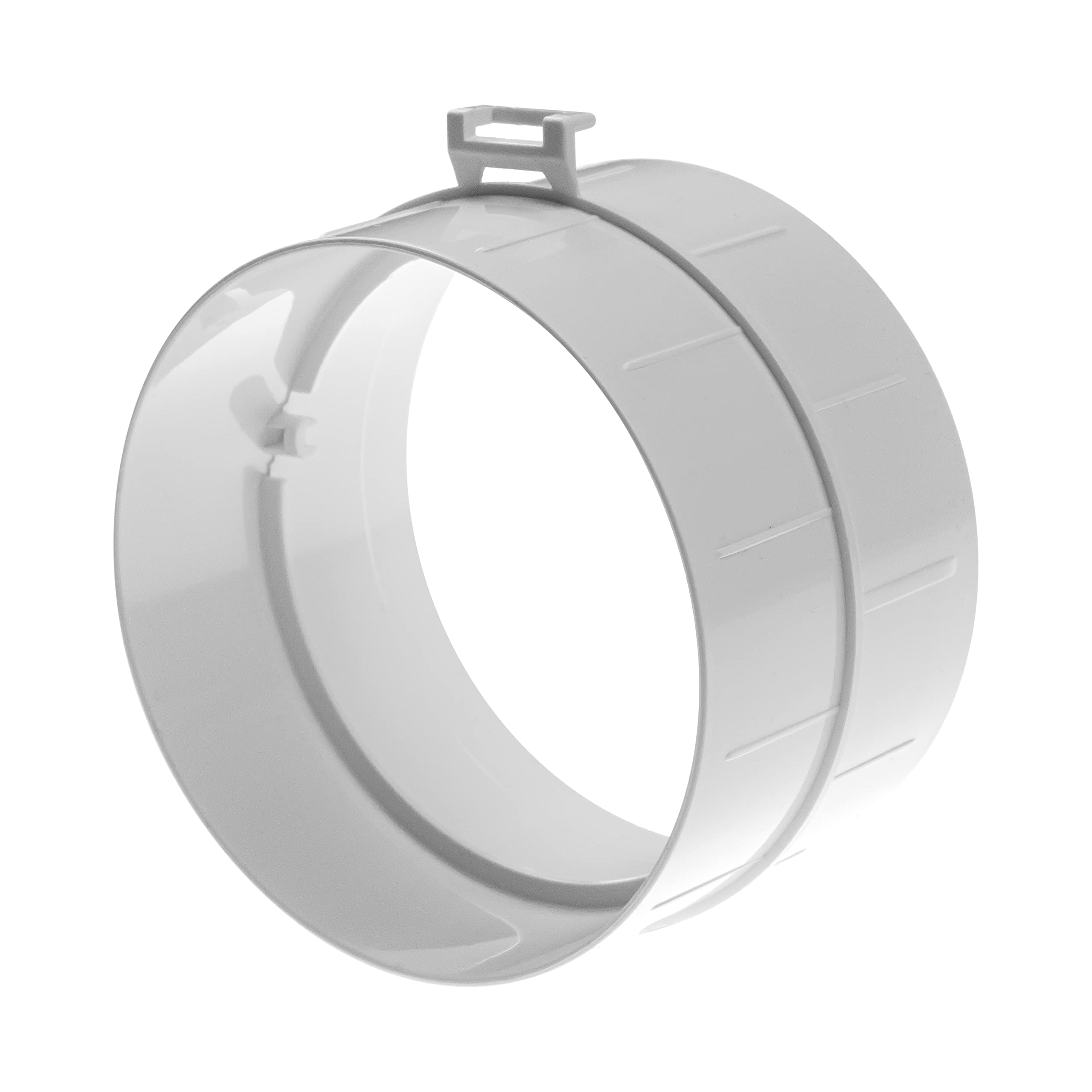 Amazon.com: Vent Systems 4" Inch - White - Male Fit Duct Pipe Connector ...