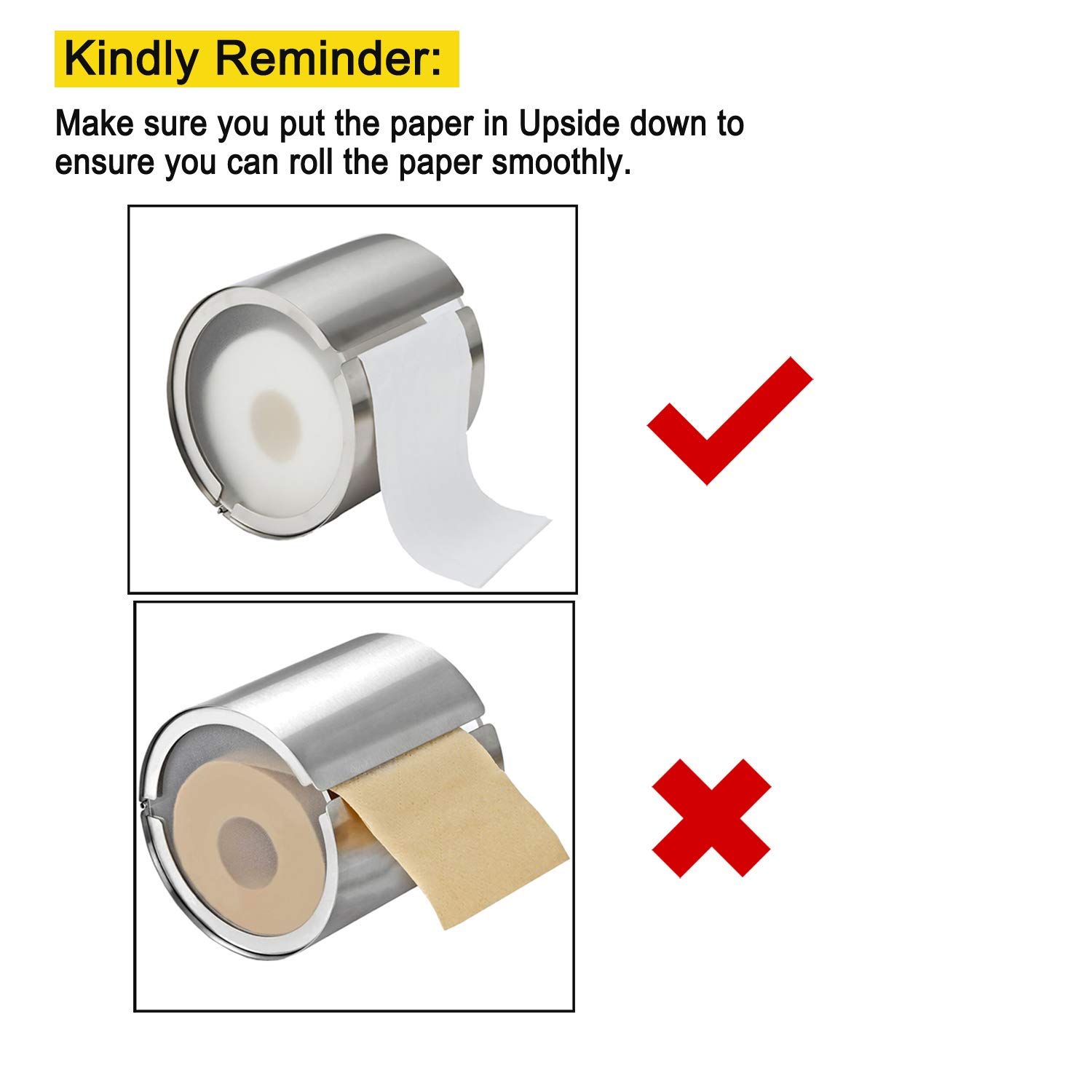 ADKO Toilet Paper Holder Dog Cat Proof Toilet Paper Holder Upgraded ...
