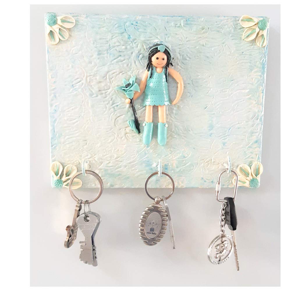 Handcrafted Stone Work Wooden Key Holder Board by Achala Handicrafts ...