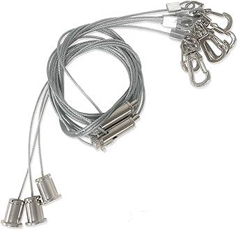 3.3 ft. Adjustable Flat Ceiling Panel Light Hanging Chain Kit, LED Drop ...