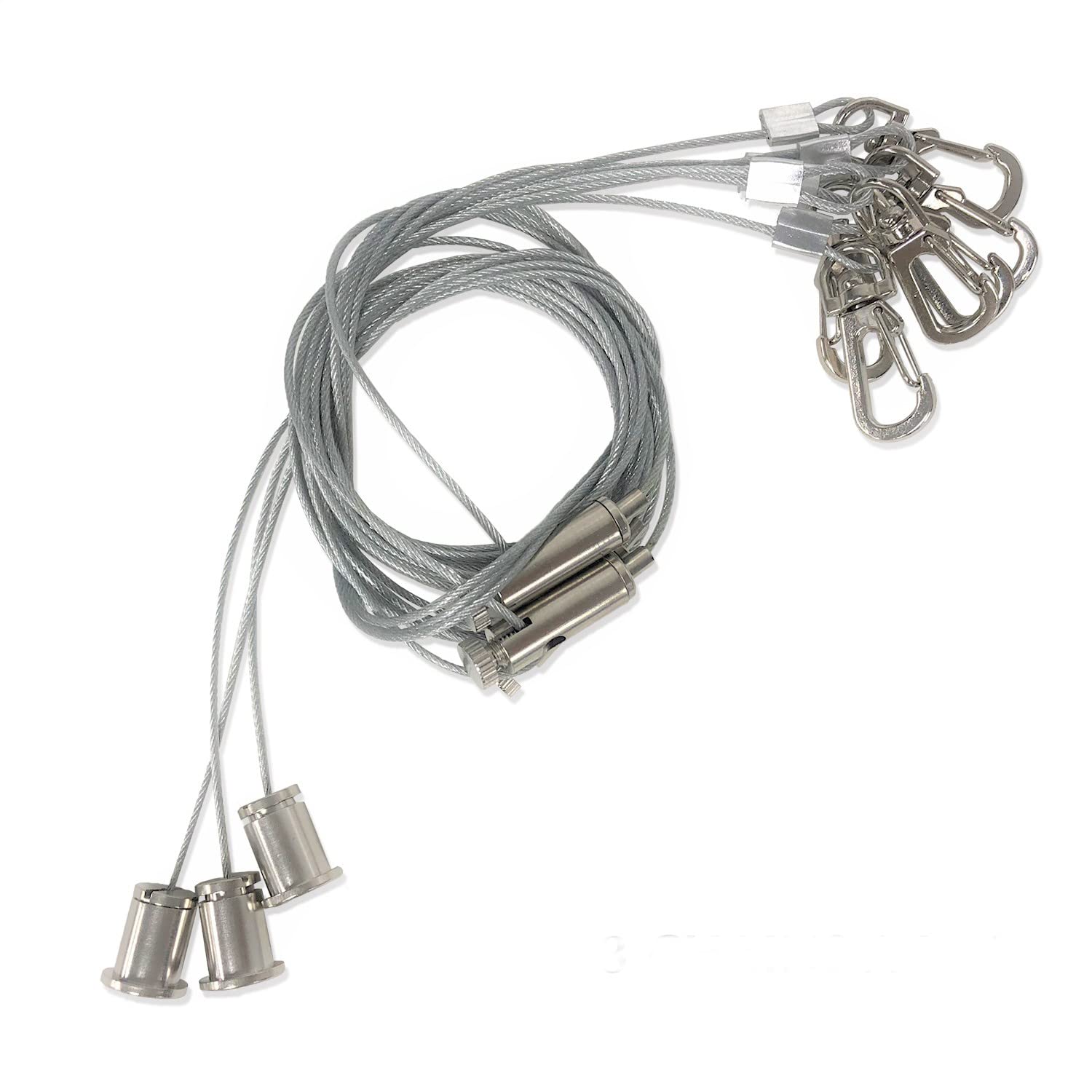 3 Chain Ceiling Fixture Steel Rodale FABAS LUCE Metal Circular Ceiling