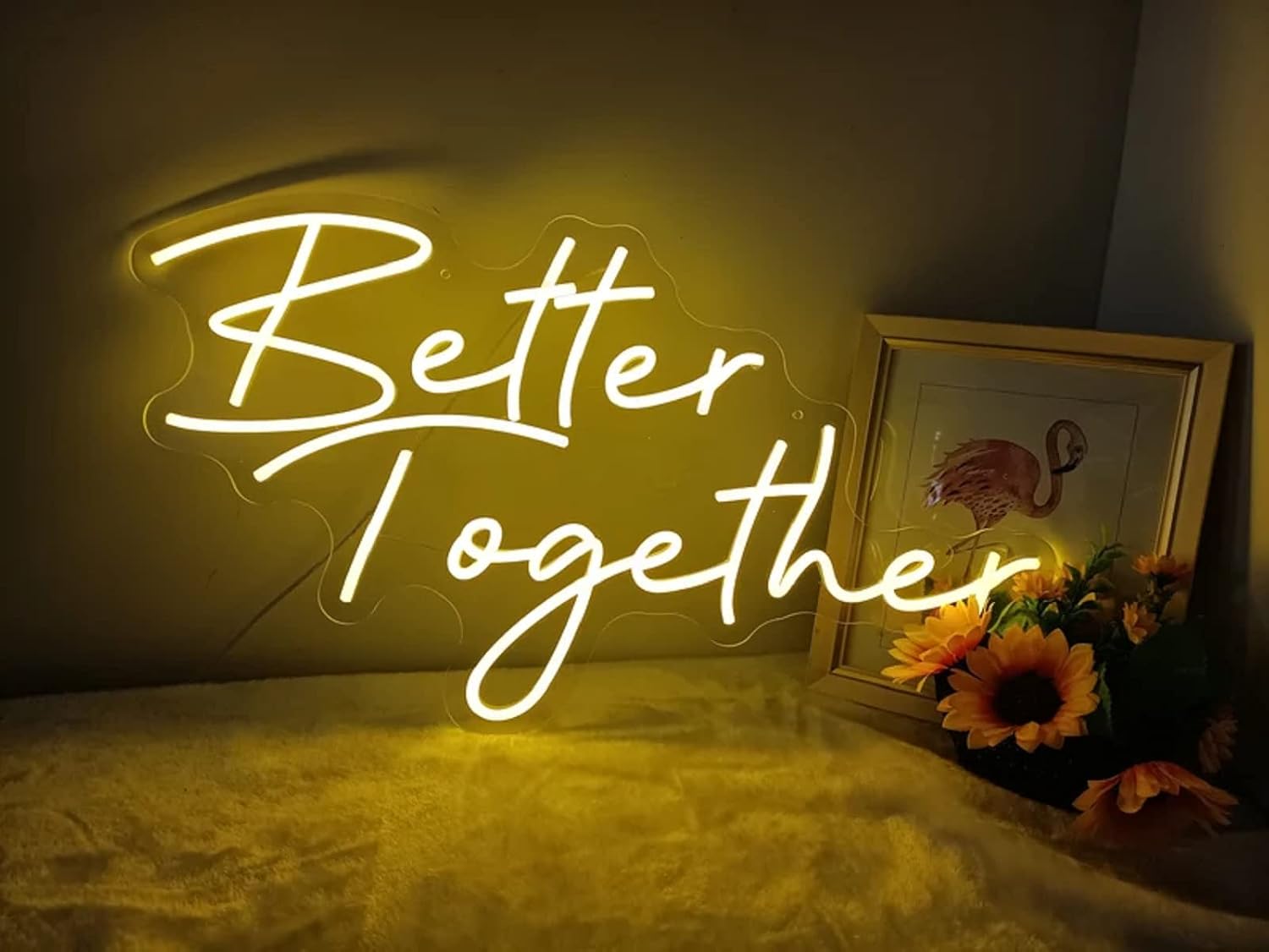 Amazon.com : SIGNVIA Better together Neon Sign for Wall Decor,Led Signs ...