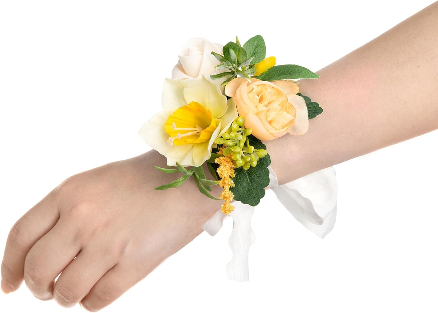 Amazon.com: Ling's Moment 6pcs Homecoming Wedding Wrist Corsage ...