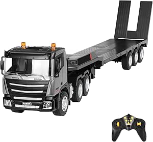 Wilitto Remote Control Semi Truck Toys, 9 Channel RC Semi Truck Trailer ...