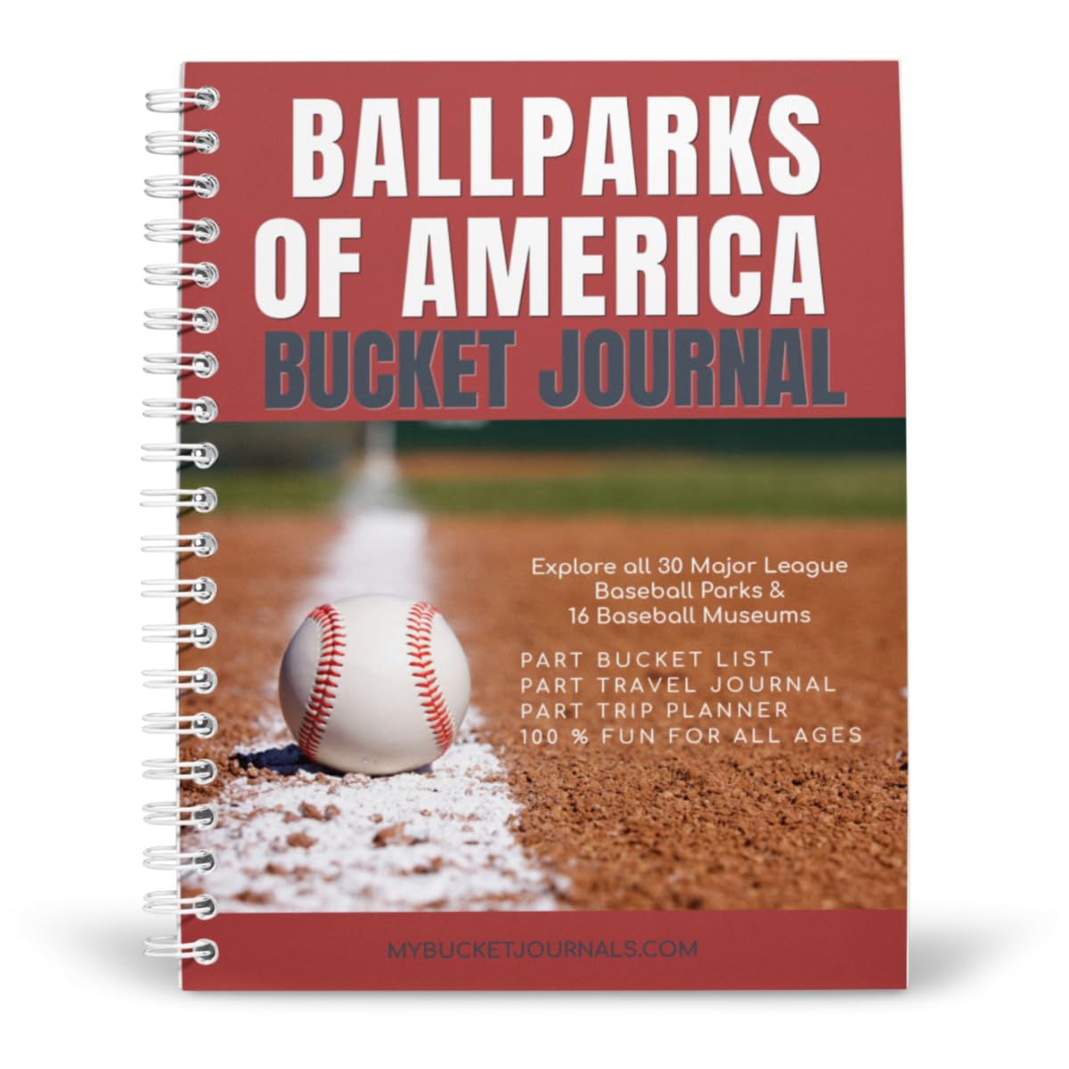 Bucket Journal Ballparks of America Spiral Bound by My [Spiral-bound ...