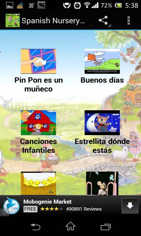 Spanish Nursery Rhymes for Kids - Aplicativo na Amazon Appstore