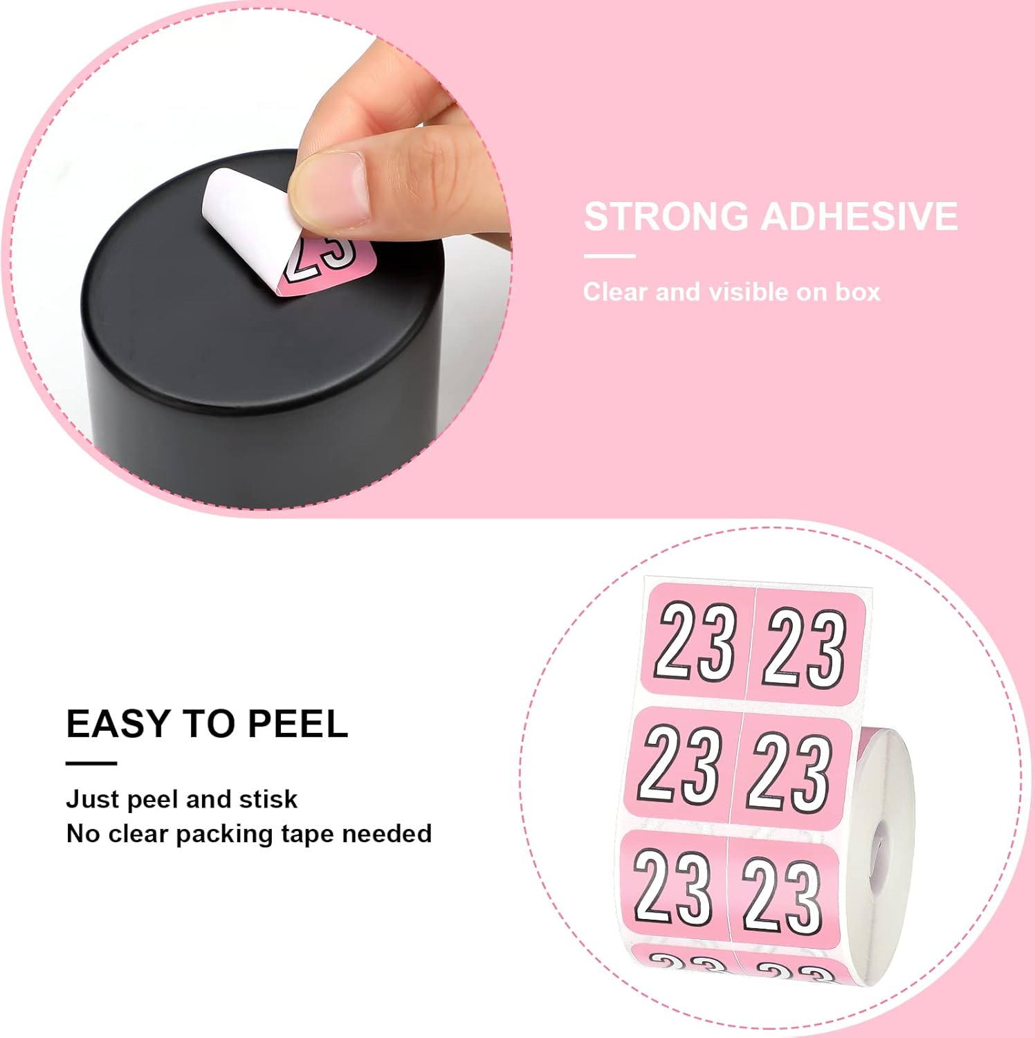 Buy 500 Pieces 2023 Year Stickers File Folder Year Labels Rectangle ...