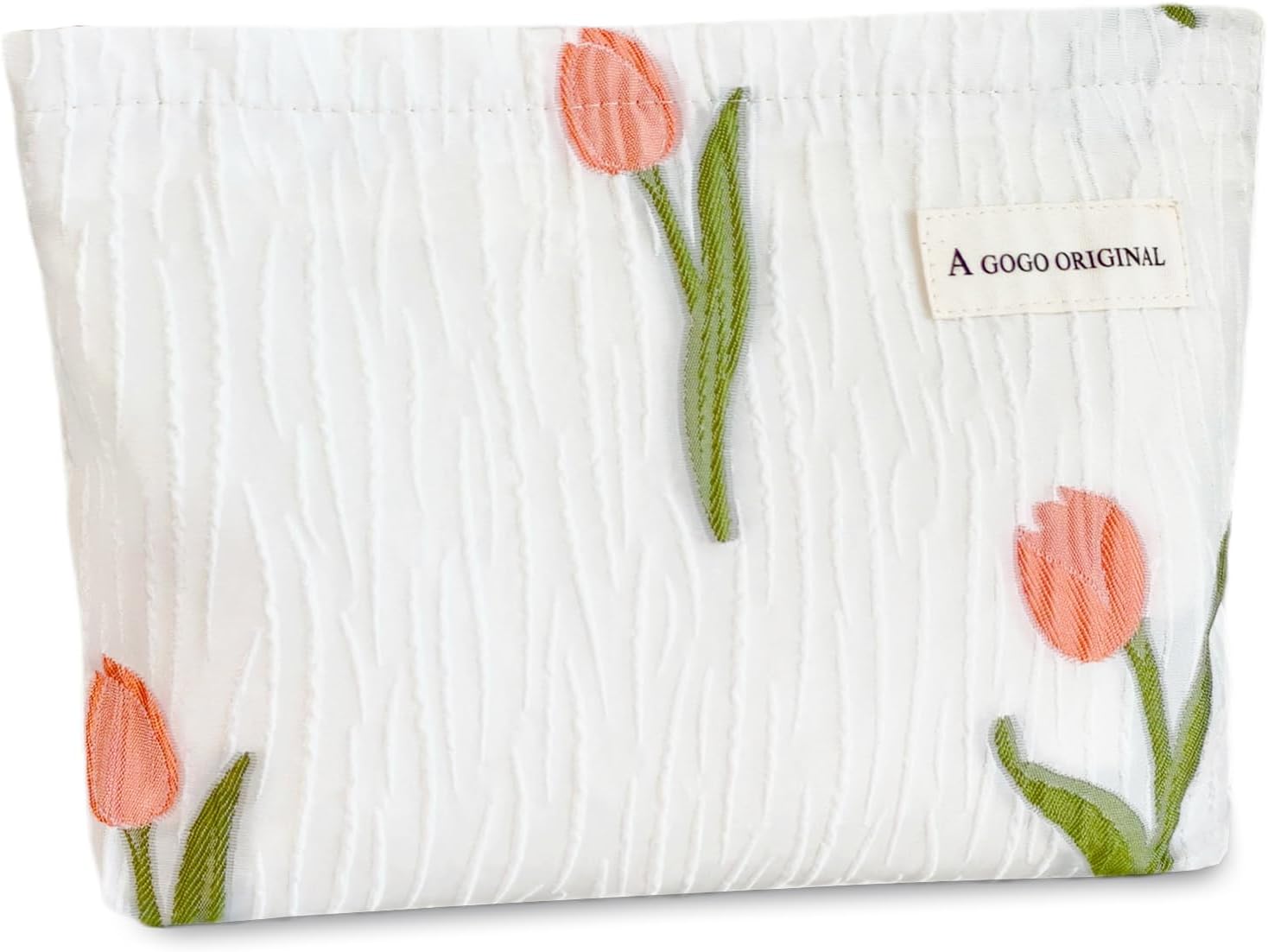 Amazon.com: STARDW Aesthetic Floral Makeup Bag Cute Small Cosmetic Bags ...