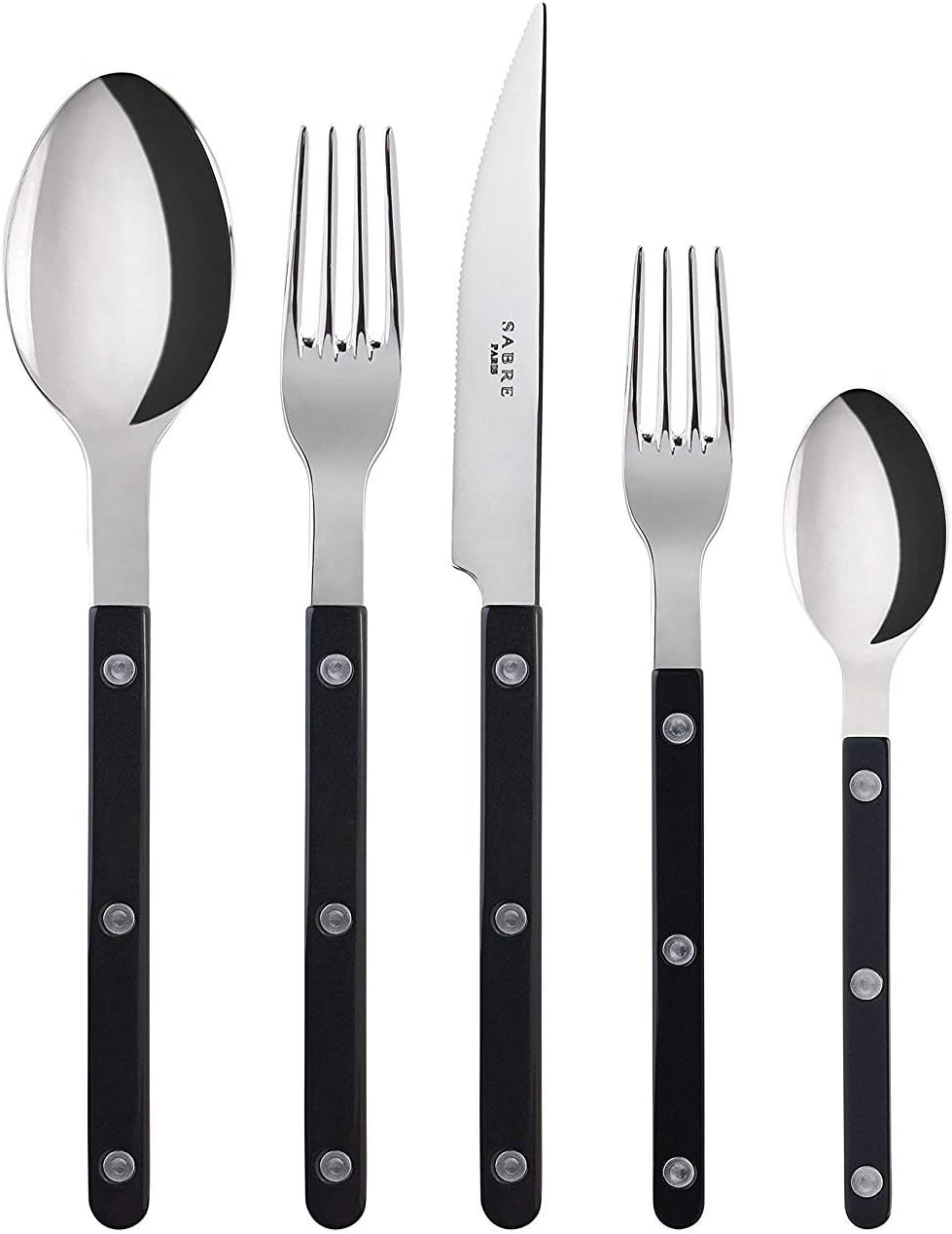 Amazon.com: Sabre Paris, Toile de Jouy Blue, 5-Piece Flatware Place ...