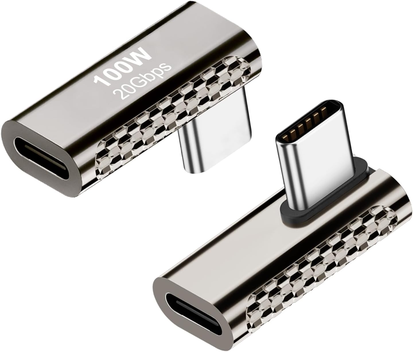 Amazon.com: AreMe 2 Pack USB C Male to Female Adapter, 90 Degree Right ...