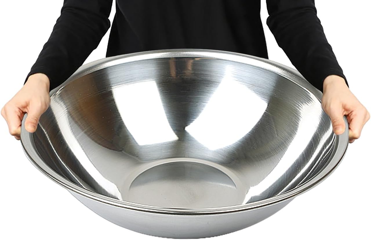 VELVOSE Stainless Steel Mixing Bowl Extra Large, 17-Quart, 18.5 inch ...