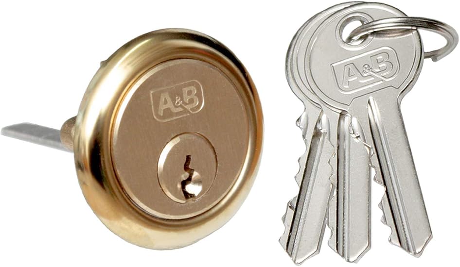 KeyMet Zylinderschloss aus Messing, Verschiedenschliessend ...