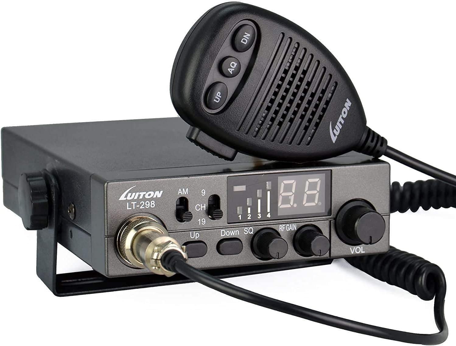 CB Radio 40-Channel LT-298 Compact Design with External Speaker Jack ...