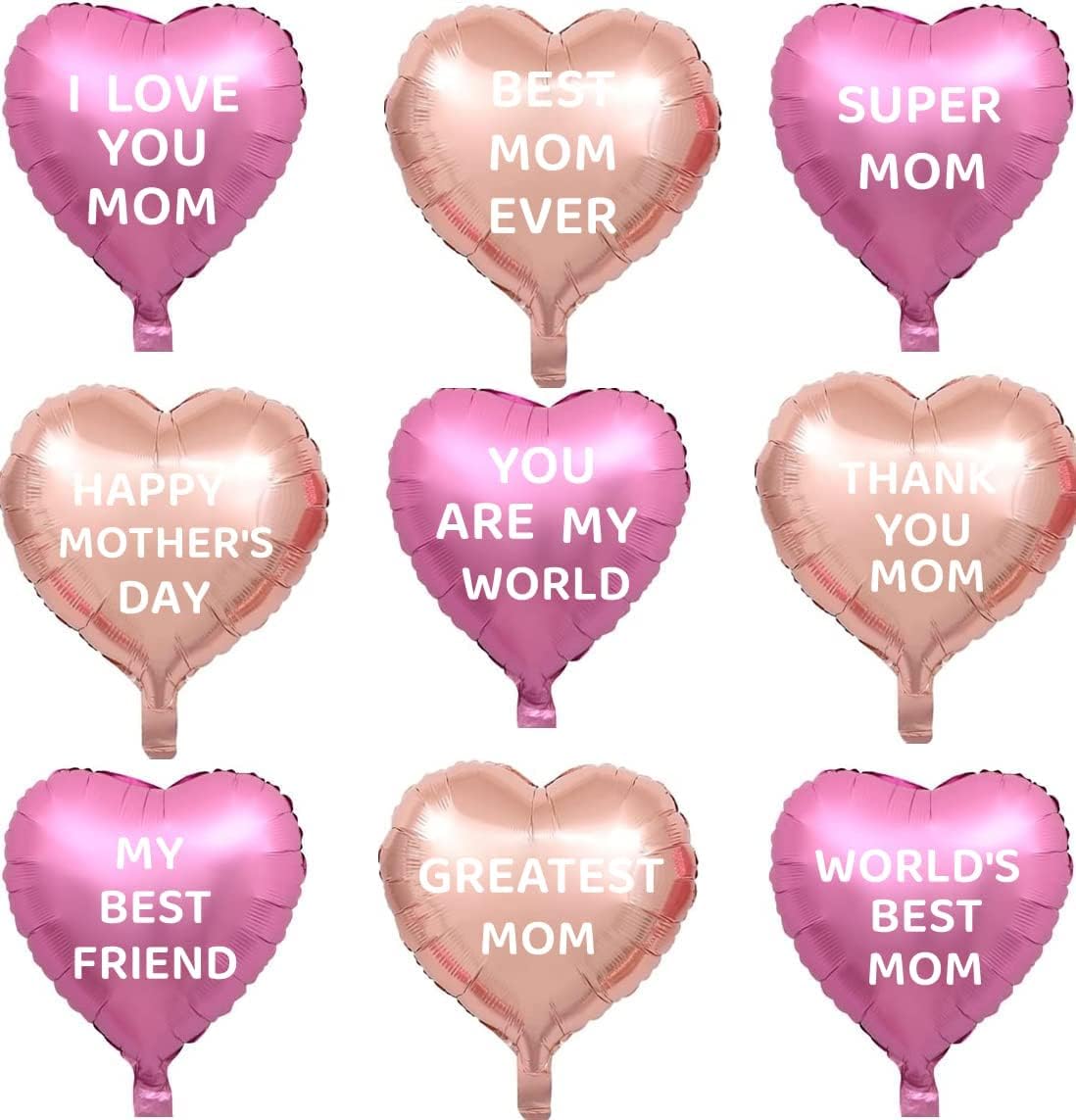 Amazon.com: 18 Pcs Mother’s Day Party Balloons Kit Decorations 16 inch ...
