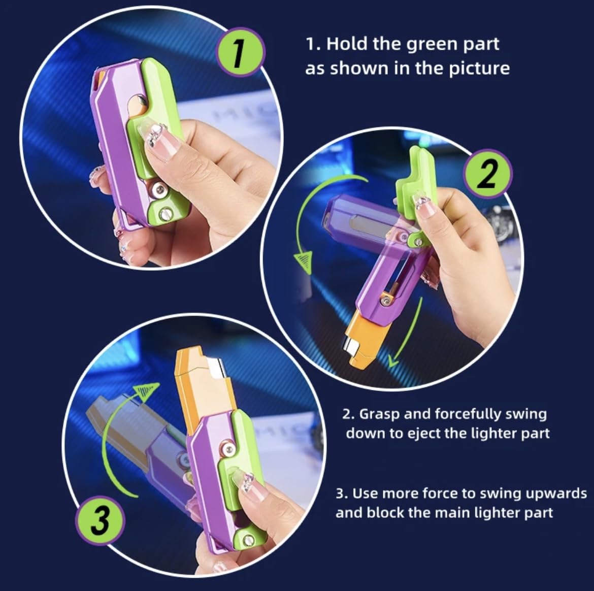 Snapklik.com : NIVEK Carrot Knife Lighter Refillable Red Flame ...