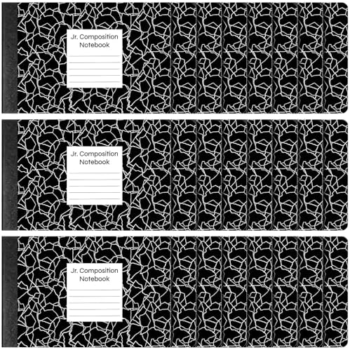 Amazon.com : Resurhang 24 Pcs Jr. Composition Notebooks Colored Marble ...