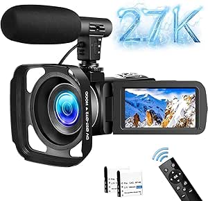 Amazon.com : BYTOWA Video Camera Camcorder,2.7K Ultra HD 30FPS 30MP ...