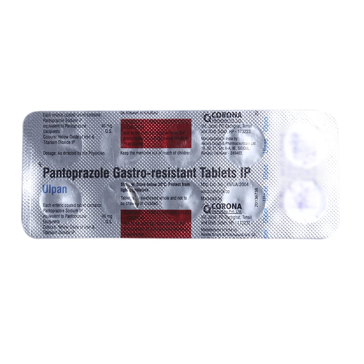 Ulpan 40 - Strip of 10 Tablets : Amazon.in: Health & Personal Care