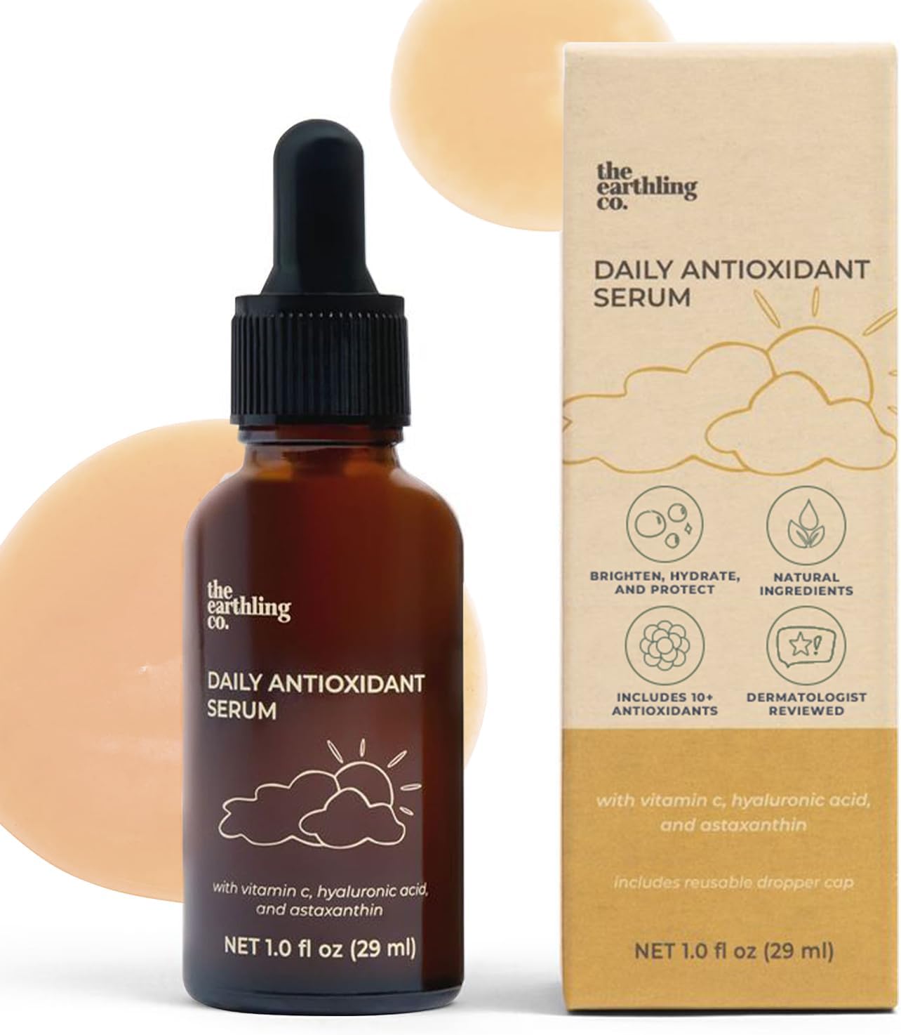 Amazon.com: The Earthling Co. Antioxidant Serum for Daily Use ...