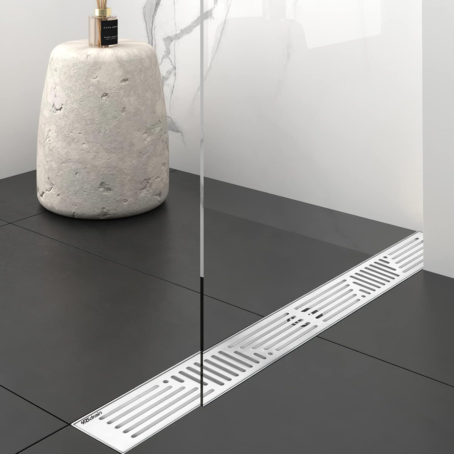 YMSdrain Drenaje lineal de ducha de 36 pulgadas, diseño de rejilla de ...