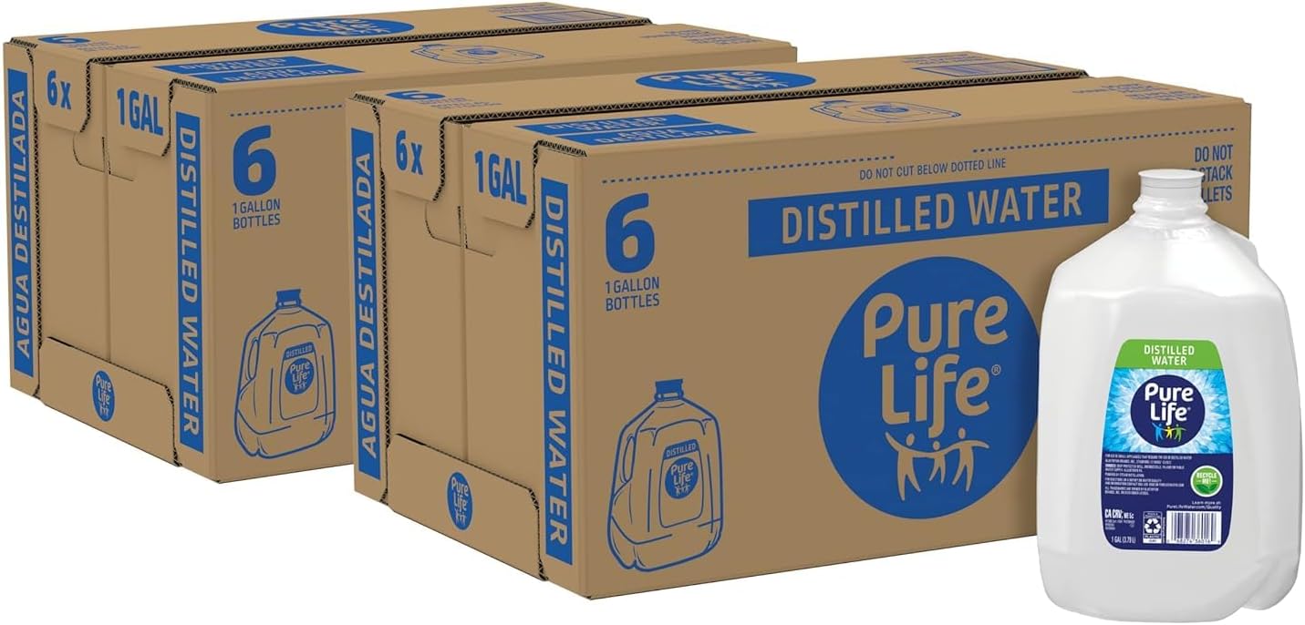 Amazon.com: CAMEO Pure Life Distilled Water, 1 Gallon, Plastic Bottled ...
