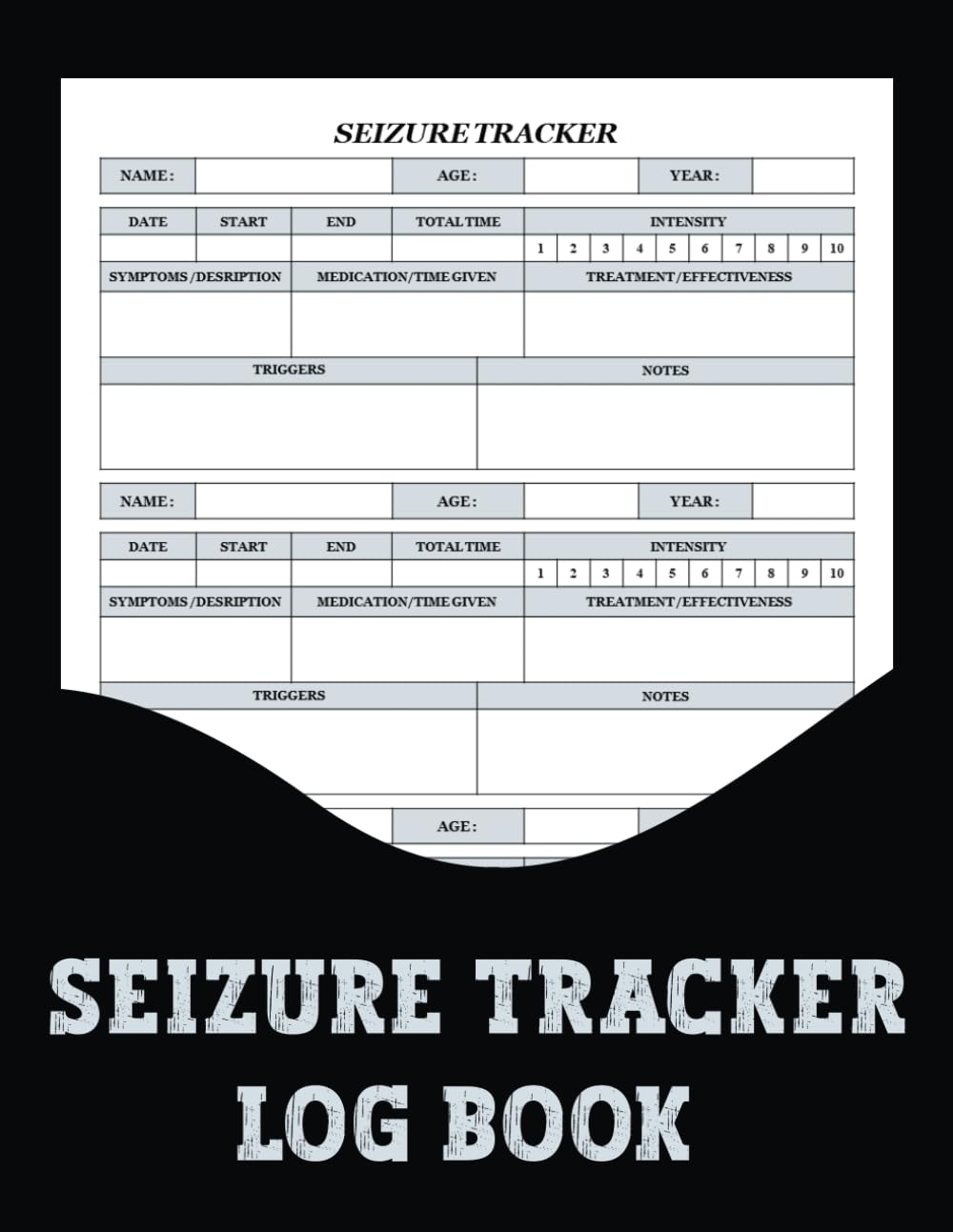 Seizure Tracker Log Book: Record and monitor all of your seizures with ...