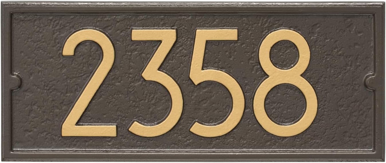 Amazon.com: Whitehall Custom Mailbox Address Plaque, Personalized House ...