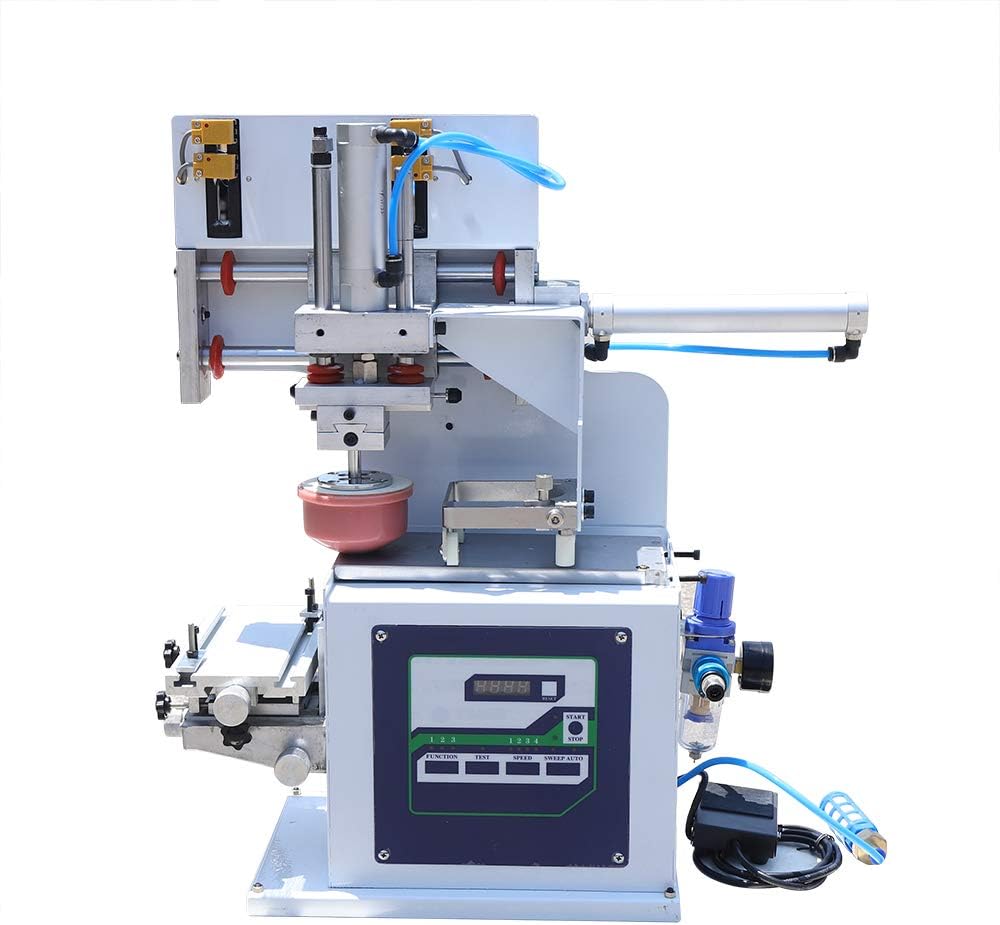 Amazon.com: Pad Printer, 2-Station Pneumatic Single Color Pad Printer ...