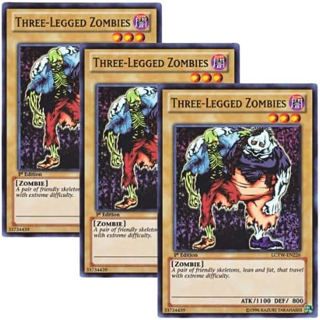 Amazon.co.jp: ★ 3枚セット ★遊戯王 英語版 LCYW-EN226 Three-Legged Zombies 2人3脚ゾンビ ...