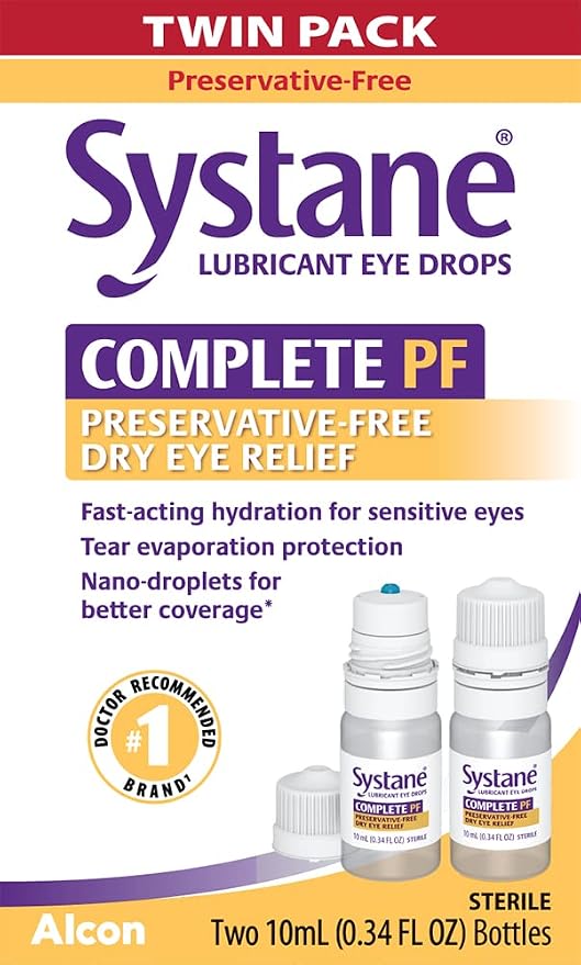 Systane COMPLETE PF Multi-Dose Preservative Free Dry Eye Drops 20ml ...