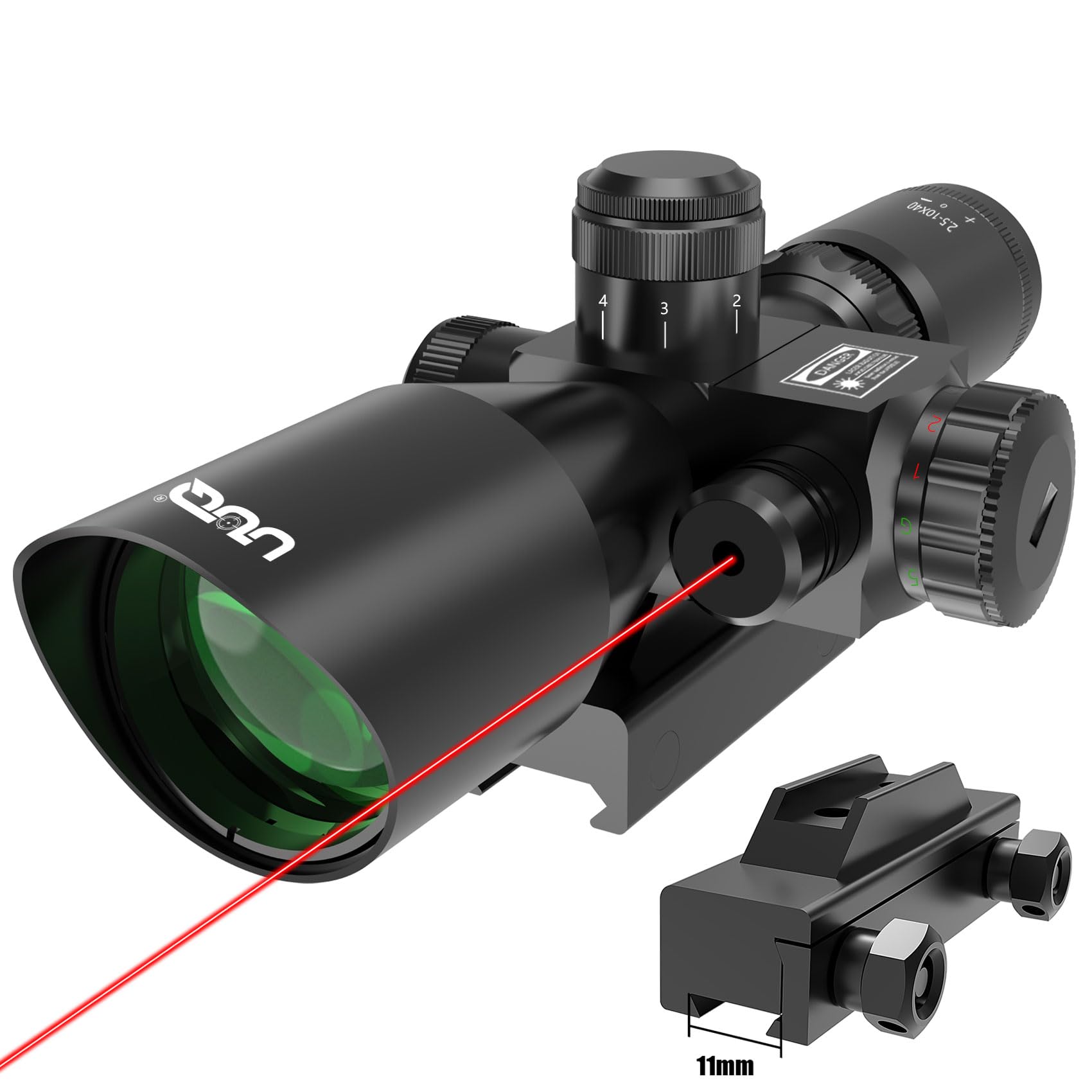 Snapklik.com : UUQ 2.5-10x40E Rifle Scope