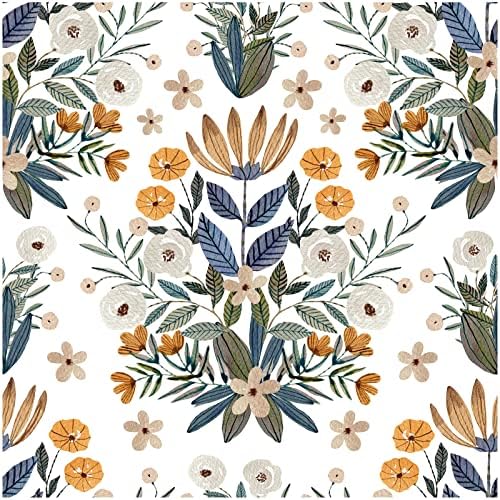 Floralplus Boho Wallpaper Peel and Stick Floral Removable Wallpaper ...