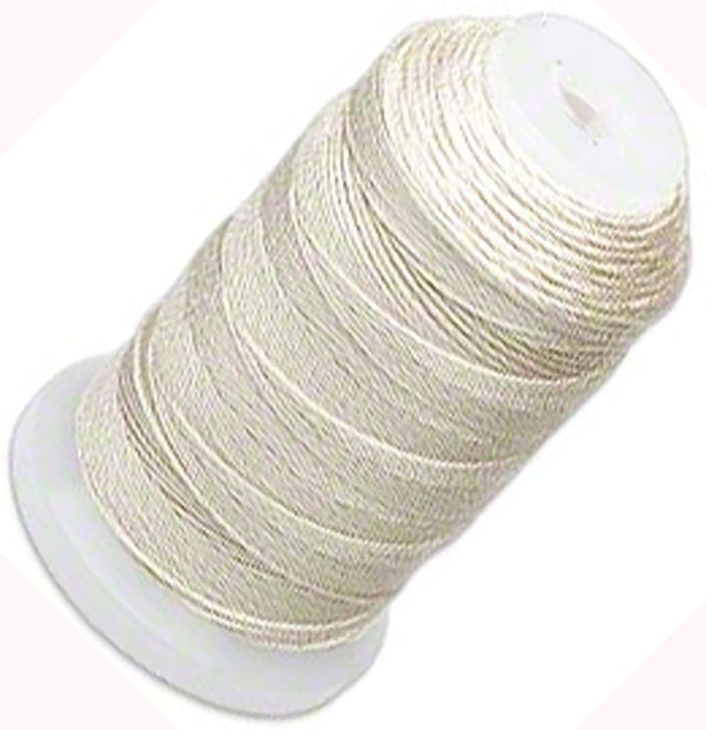 Amazon.com: Simply Silk Beading Thread Cord Size FF Pink 0.015 Inch 0 ...