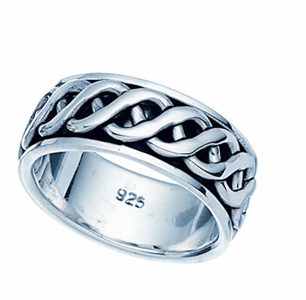 Braided Spinner Ring Sterling Silver 925 | Desertcart Tunisia