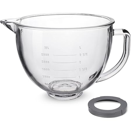 Amazon.com: KitchenAid Stand Mixer Bowl, 5 quart, Glass with ...