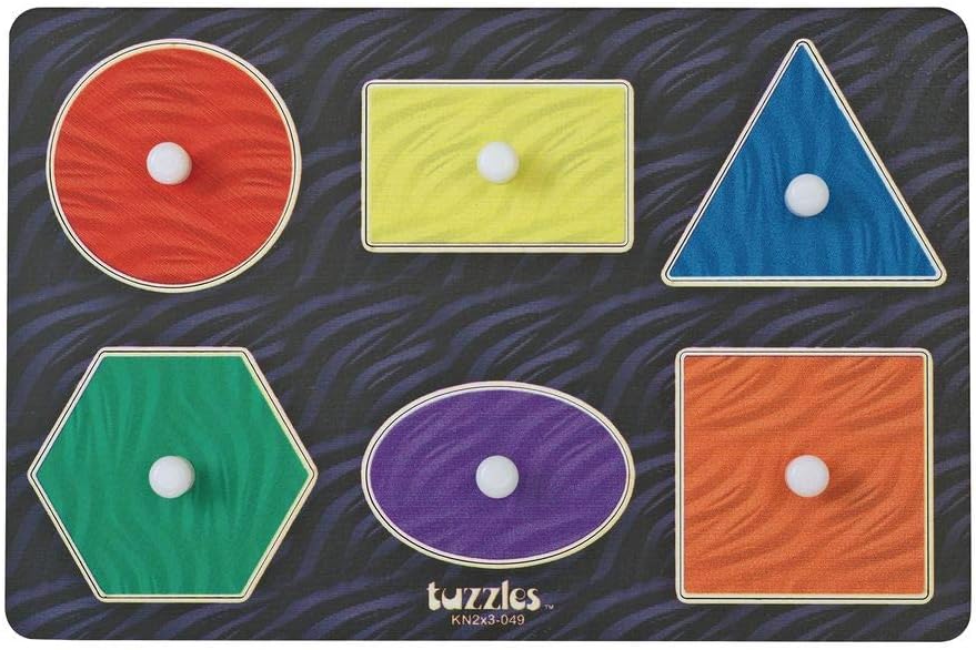 Amazon.com: Knob Puzzle - Shapes (Item # TPUZSHP) : Office Products