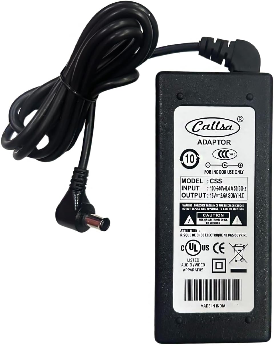 Callsa 24V 2.5A Printer Adapter With Power Cable,Barcode Printers ...