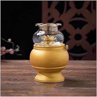 Amazon.com: HSHTTKL Traditional Butter Lamp Alloy Retro Small Oil Lamp ...