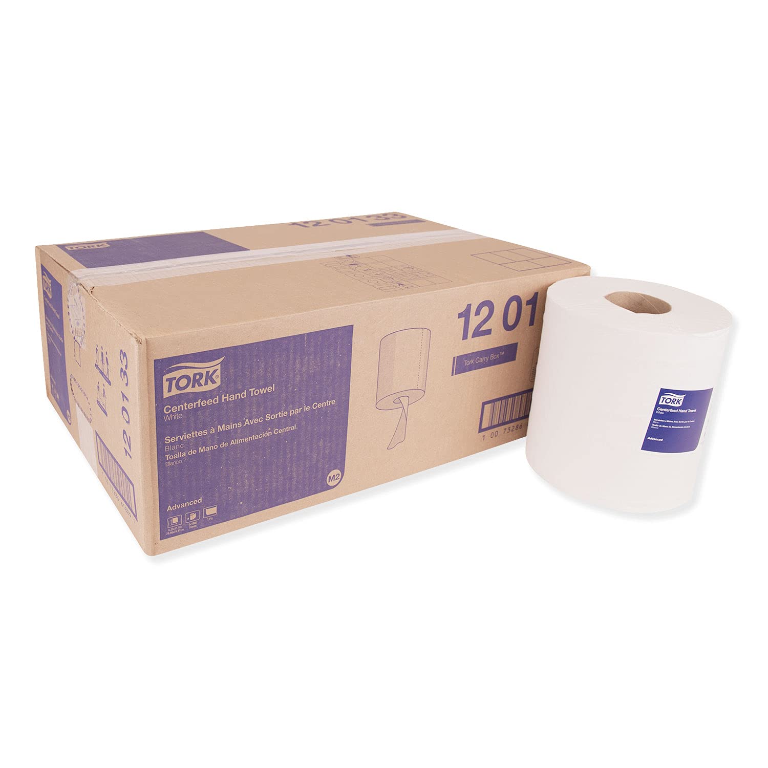 Tork 120133 Advanced Centerfeed Hand Towel, 1-Ply, 8 1/4"W x 11 4/5"L ...