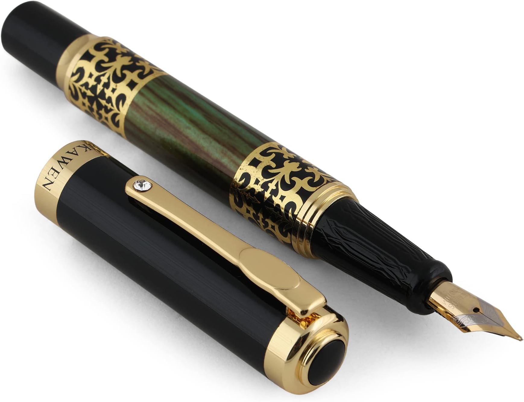 crewtone 20310 Esthetic Sculpture Design Metal Body Fountain Pen, Fine ...