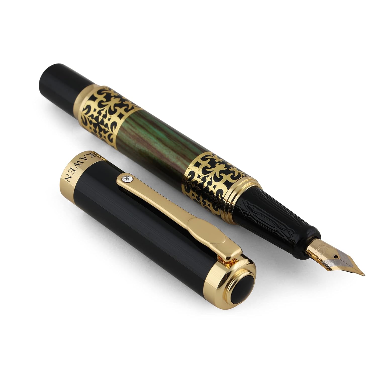 crewtone 20310 Esthetic Sculpture Design Metal Body Fountain Pen, Fine ...